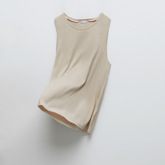 Zara | Tops | Zara Soft Touch Top Vest Sleeveless M | Poshmark